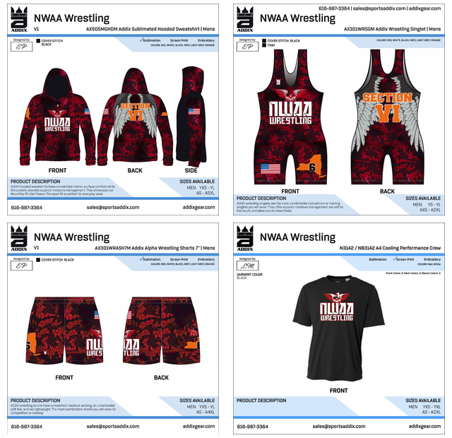 NWAA Team Equipment and Merch – NWAA W R E S T L I N G